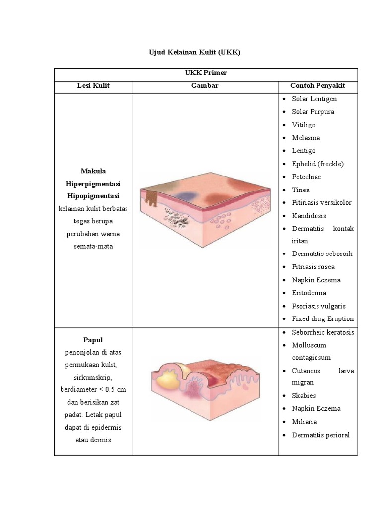 Ujud Kelainan Kulit (UKK) | PDF