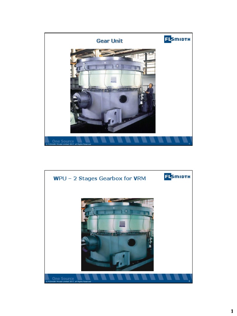 VRM Gearbox | PDF | Bearing (Mechanical) | Gear