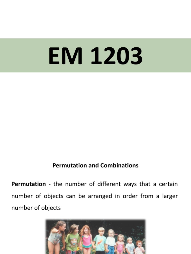 2 - Probability (Part 2) - Permutation and Combination | PDF ... 2 - Probability (Part 2) - Permutation and Combination | PDF ...