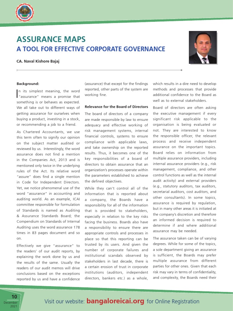 Assurance Maps - A Tool For Effective Corporate Governance | PDF ...