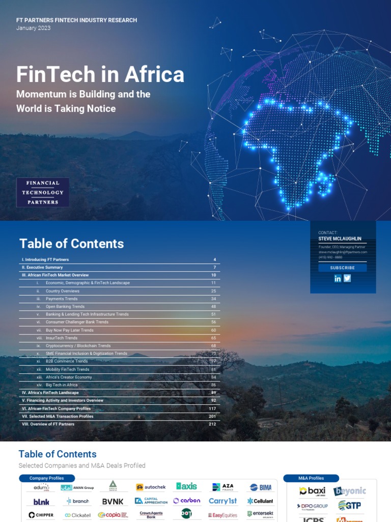FT Partners Research - FinTech in Africa | PDF | Monetary Policy ...