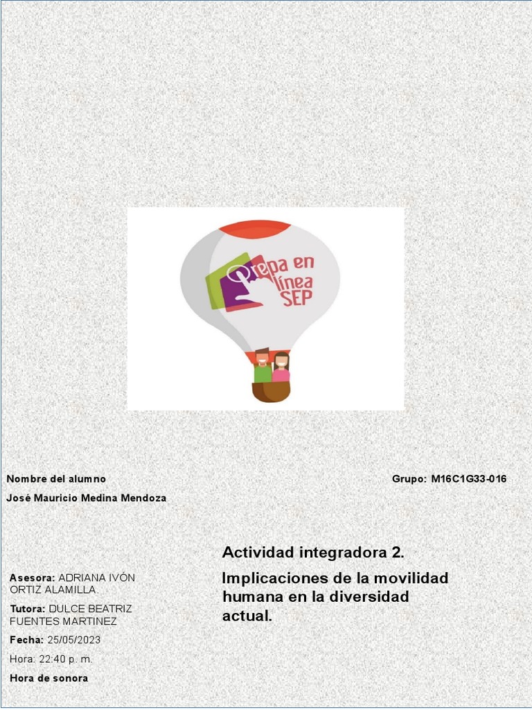 Actividad Integradora 2 Módulo 16 | PDF