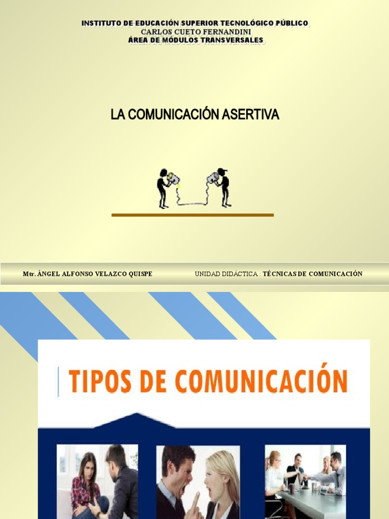 Tema 5. Comunicación Asertiva | PDF | Comunicación | Autoestima