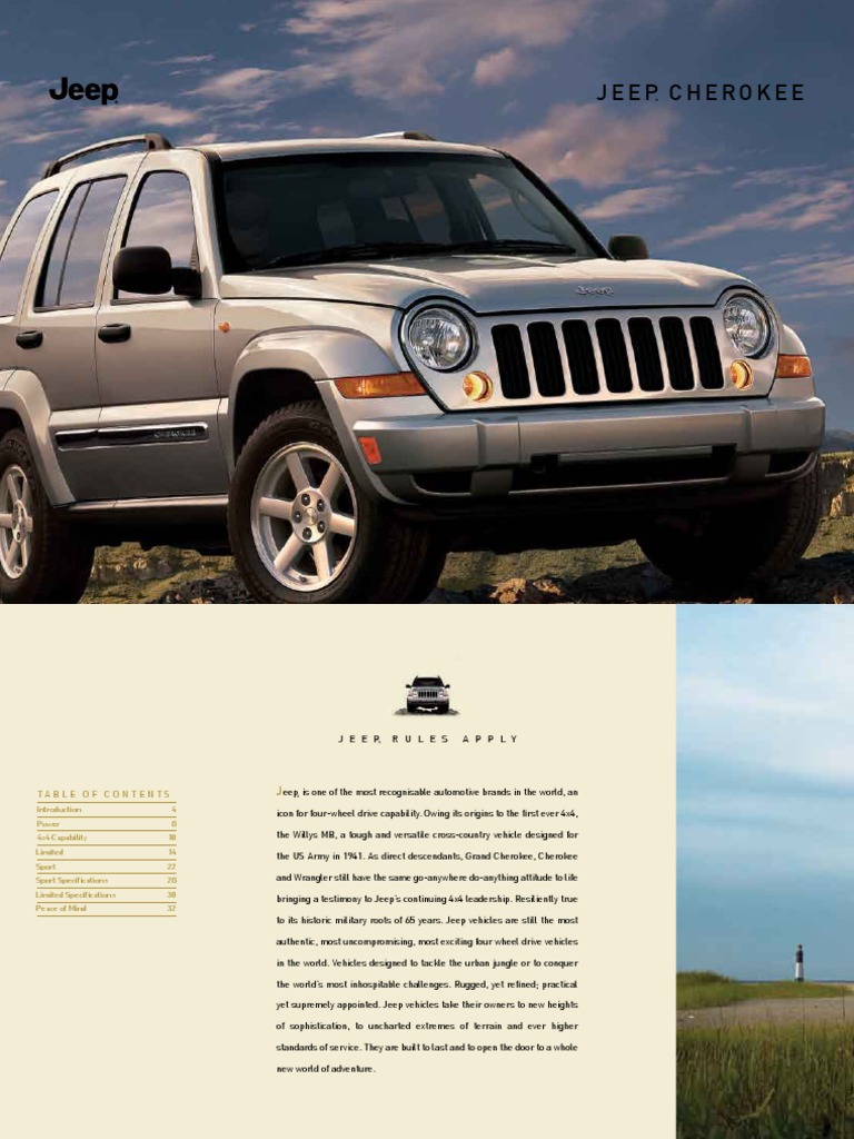 Jeep Cherokee | PDF | Four Wheel Drive | Anti Lock Braking System