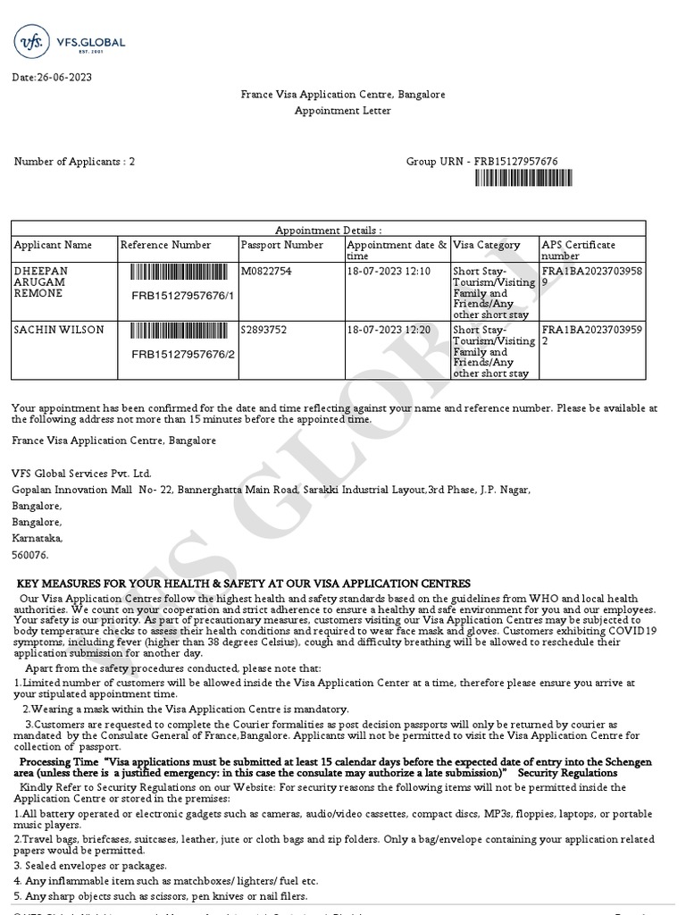 Vfs Global: © VFS Global. All Rights Reserved. Manage Appointment ...