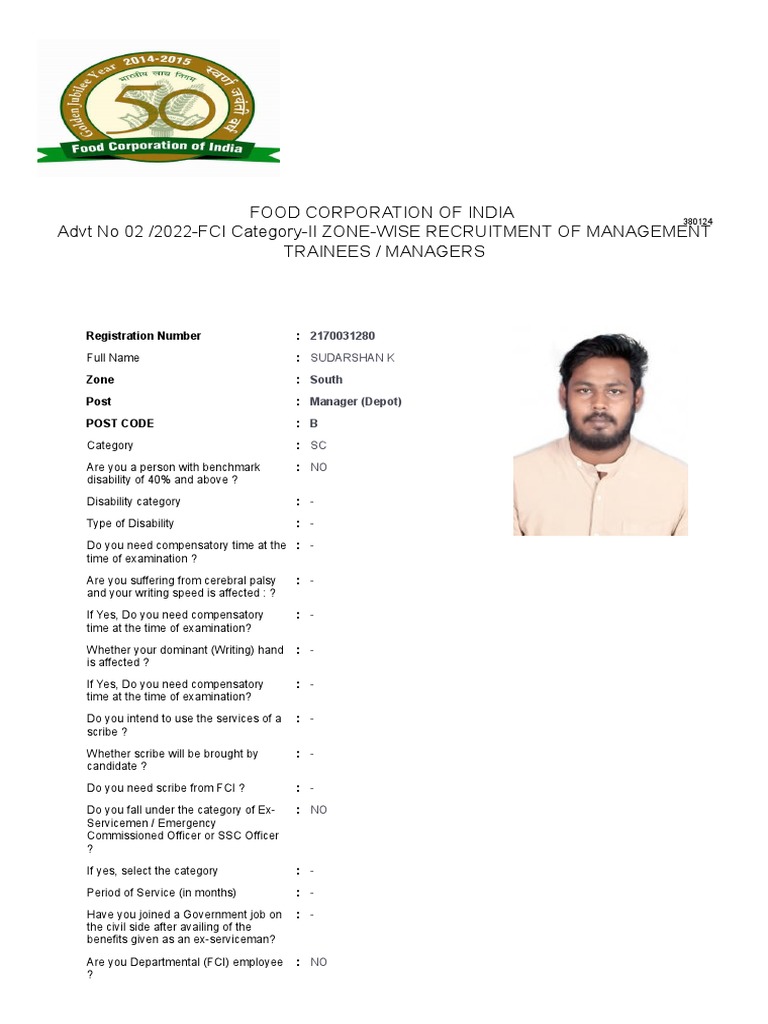 Advt No 02 - 2022-FCI Category-II ZONE-WISE RECRUITMENT OF MANAGEMENT ...