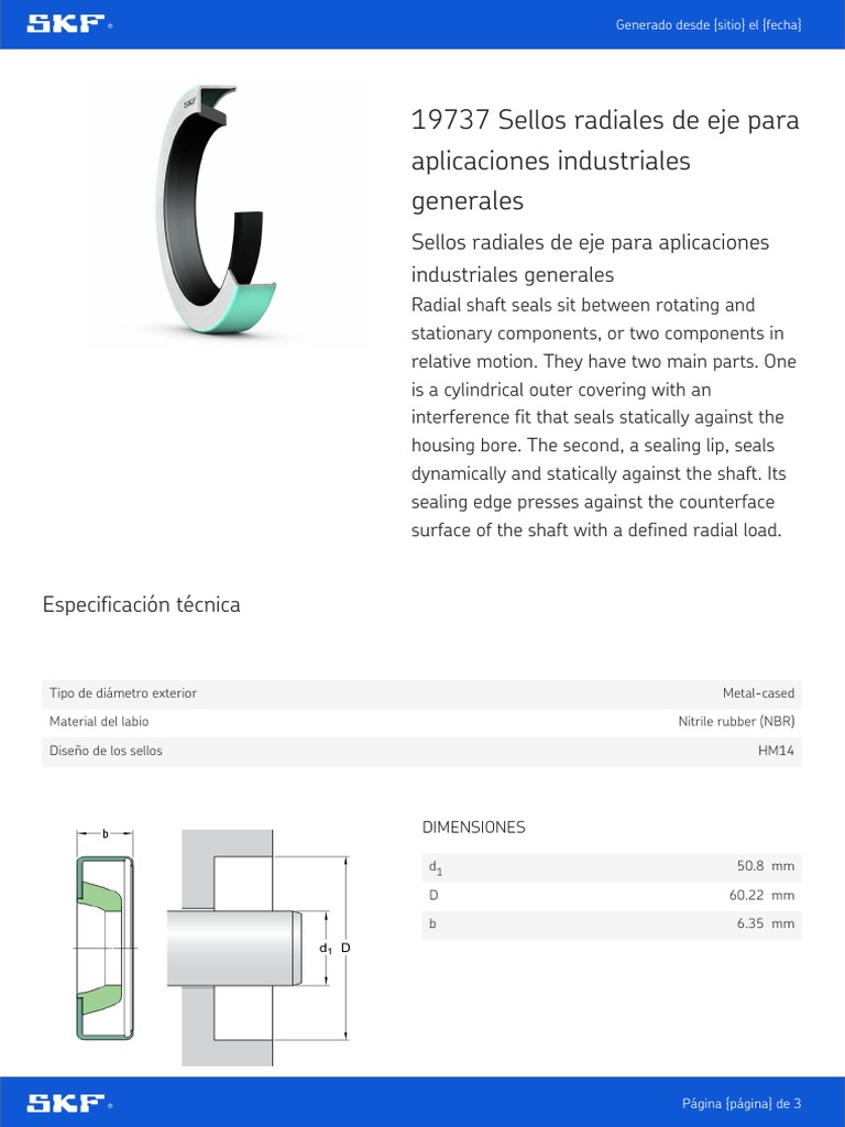 19737 Sellos radiales de eje para aplicaciones industriales generales_20210712 | PDF | Red ...