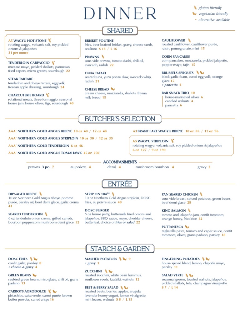 Winter Dinner Menu 2023 v.4 | PDF | Pickling | Sauce