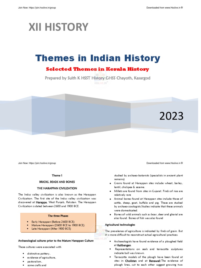 Hsslive Xii History All in One Notes 2023 by Sujith | PDF | Ashoka
