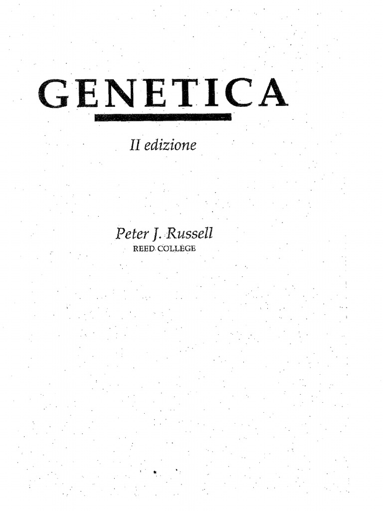 Genetica - 2° Edizione - Russell | PDF