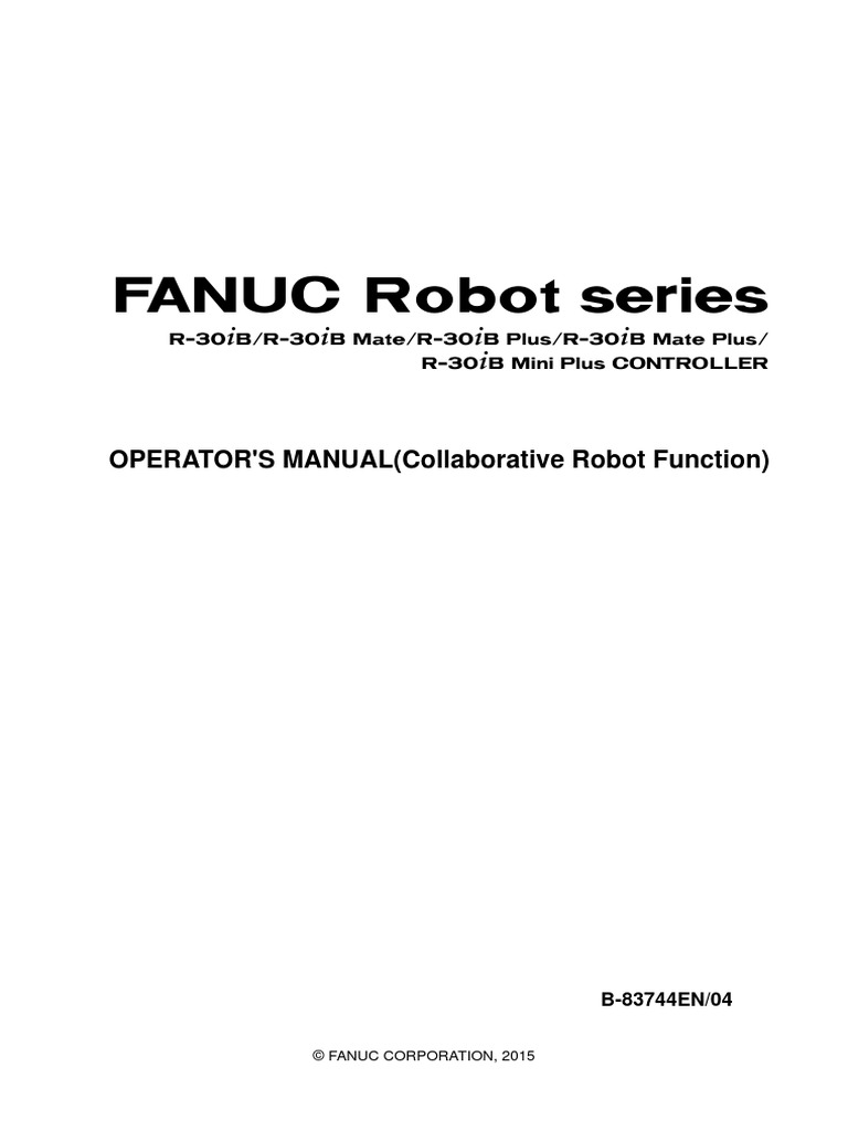 FANUC R-30iB Collaborative Robot Manual | PDF | Robot | Robotics