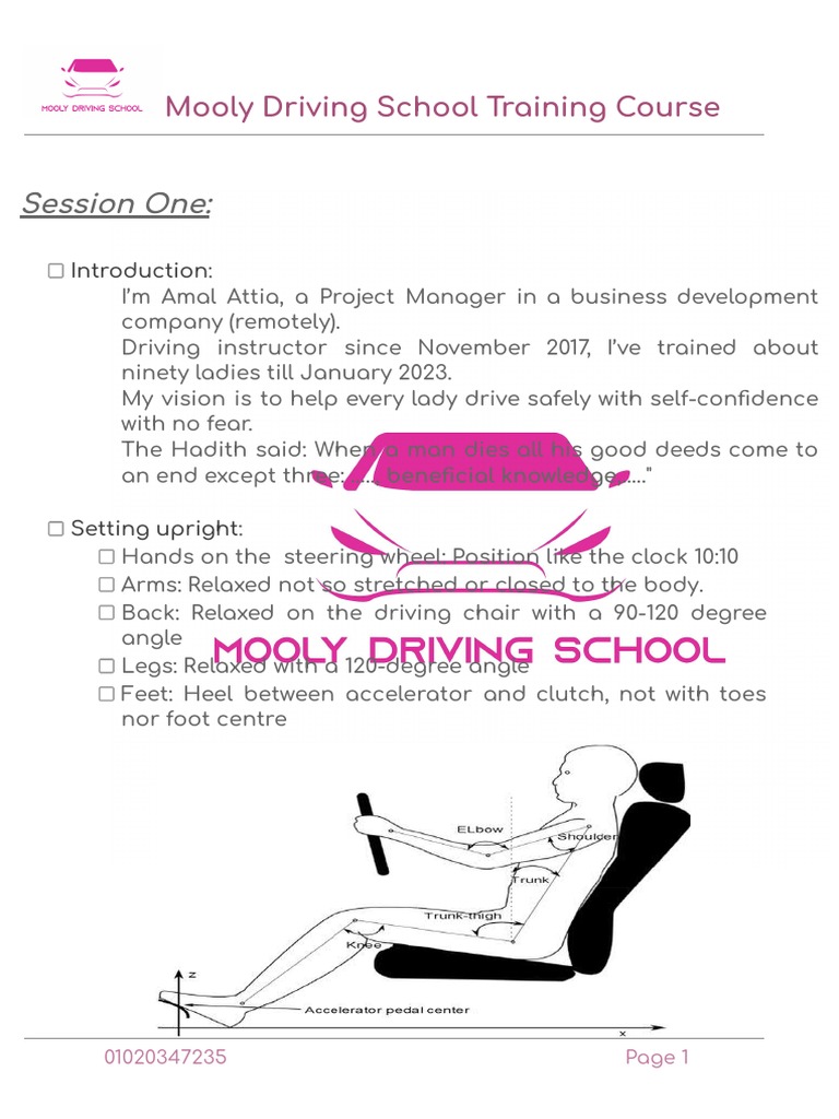Mooly Driving School Training Course | PDF