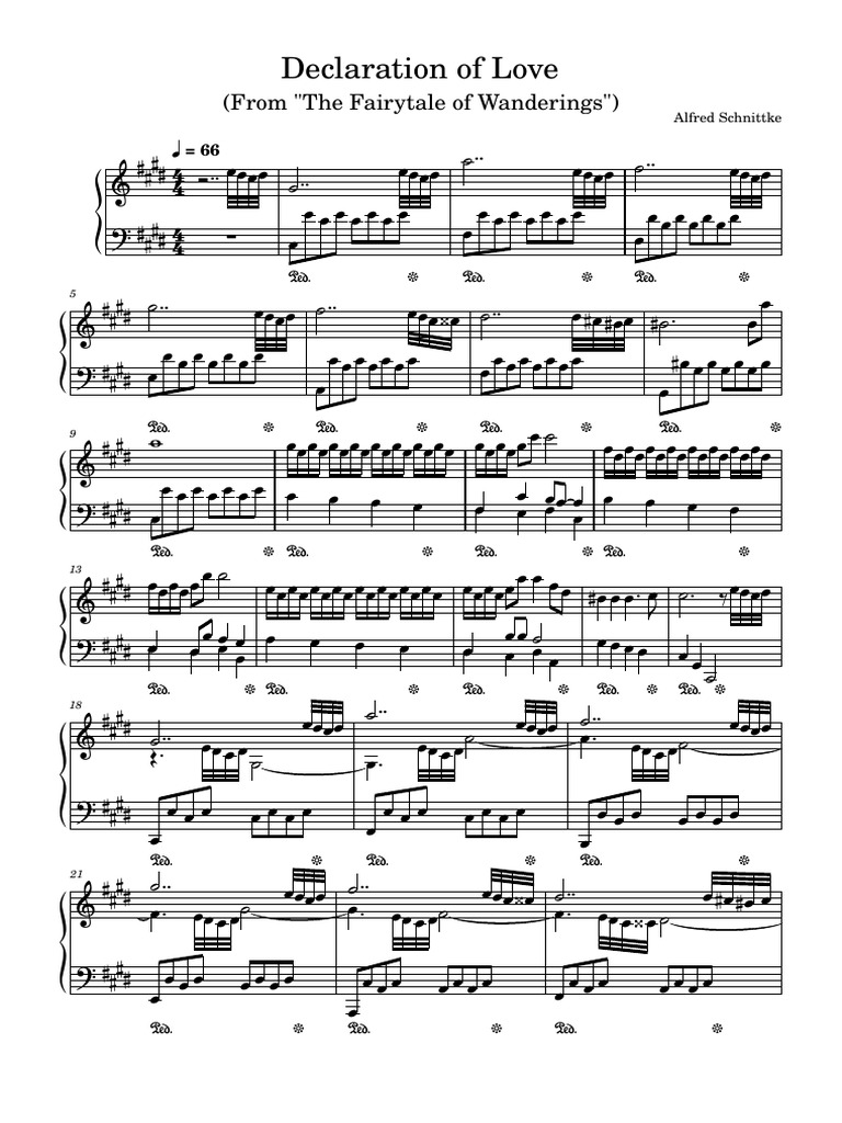 Declaration Of Love Alfred Schnittke Pdf