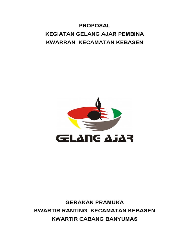 Proposal Gelang Ajar 2020 | PDF