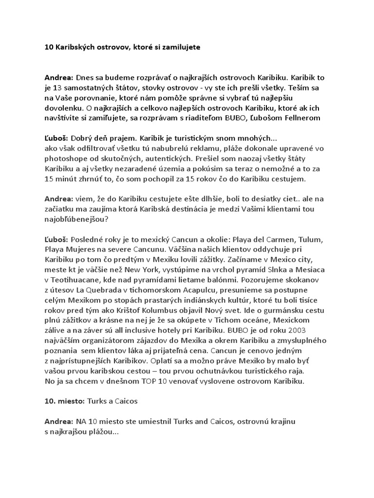 Naj Ostrovy Karibiku | PDF