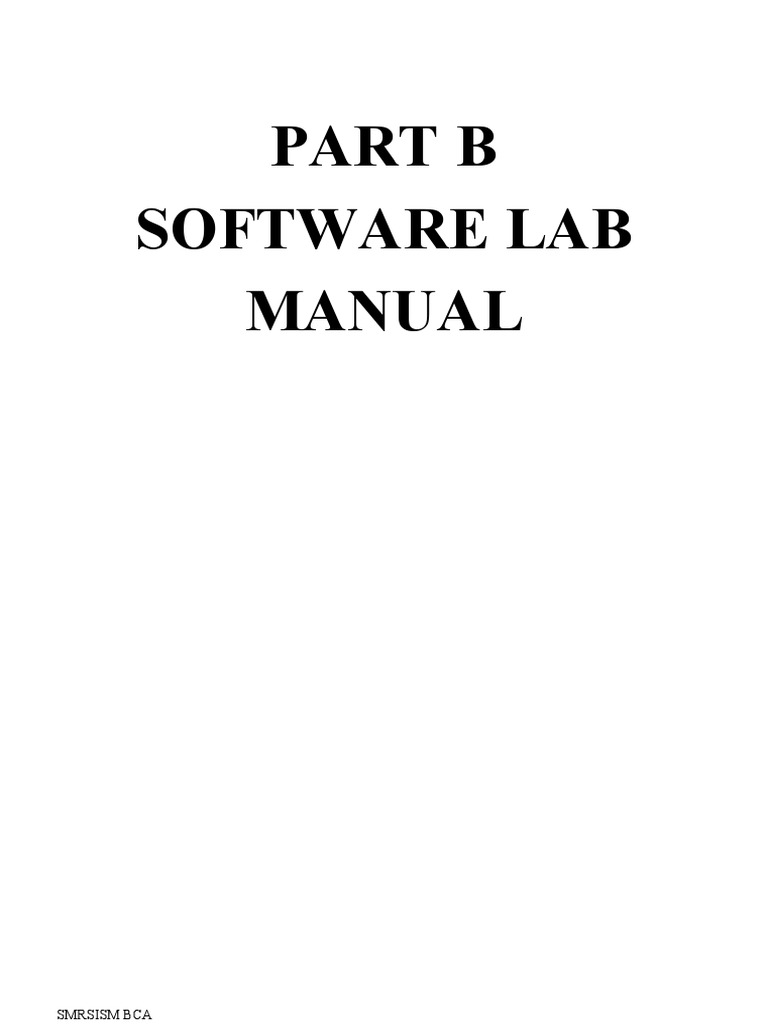 Part B Software Lab Manual | PDF | World Wide Web | Internet & Web