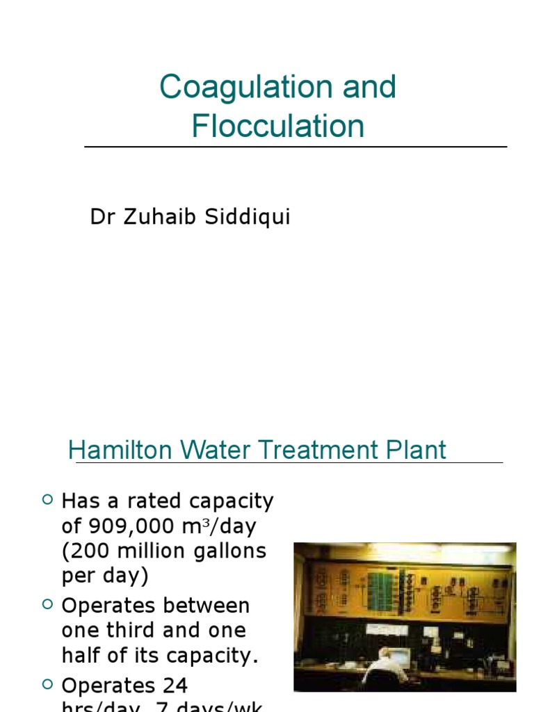 Coagulation & Flocculation in Water Treatment | PDF | Water ...