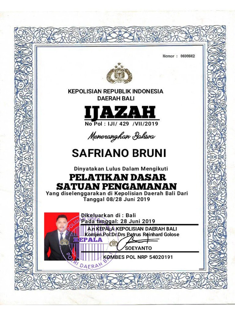 Ijazah Satpam | PDF