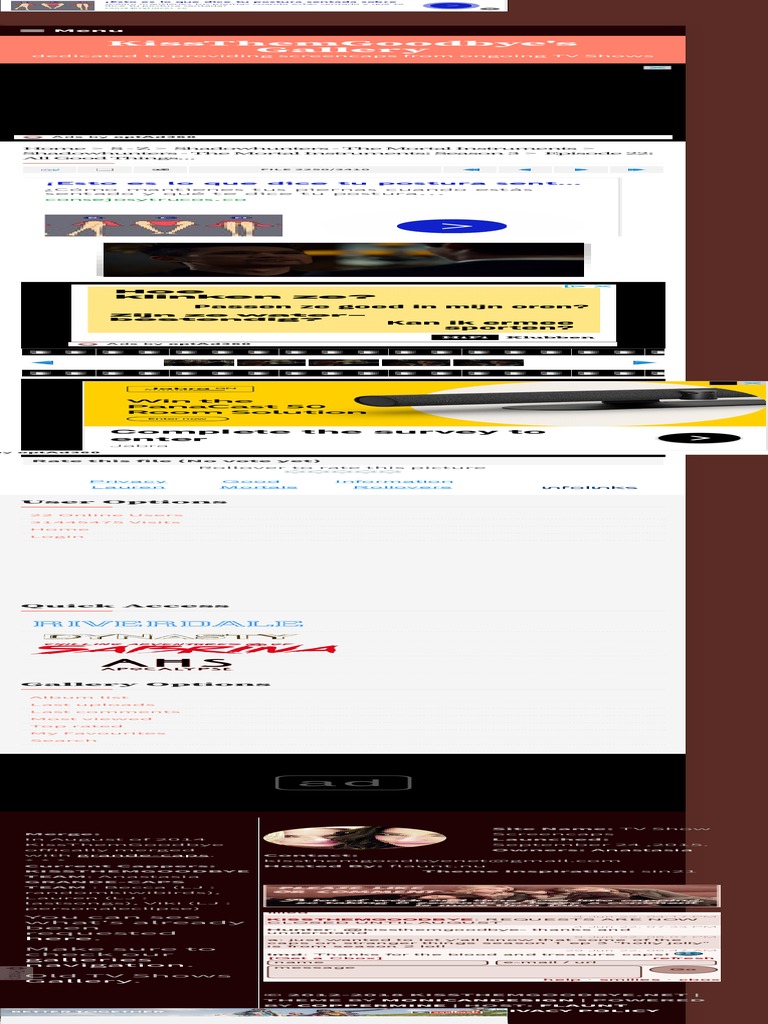 TV Show Screencaps Gallery Overview | PDF | Internet Privacy | Cyberspace
