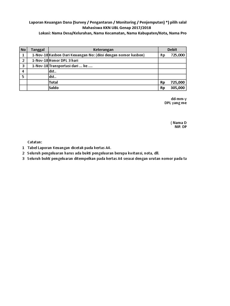 8.-Format-Laporan-Keuangan-DPL | PDF