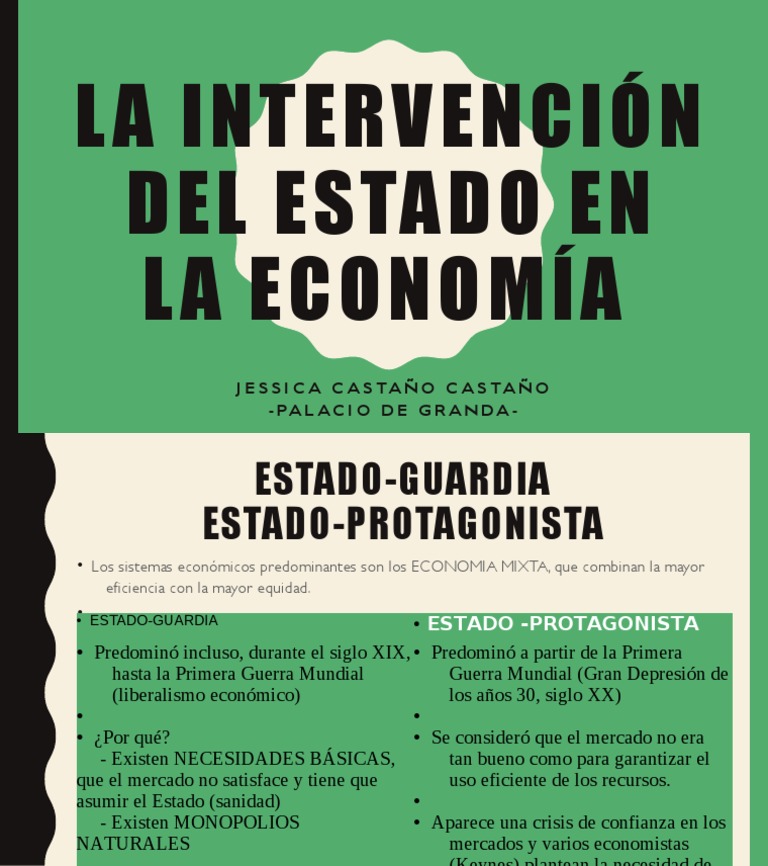 La intervención del estado en la economía | PDF