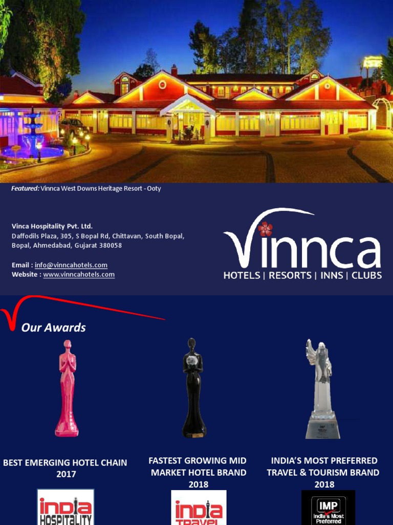 Vinca Hospitality Pvt. Ltd. Company Profile | PDF | Hotel | Tourism