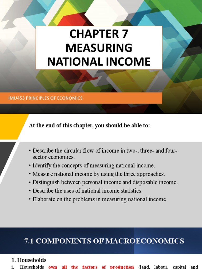 Chapter 7 Measuring National Income | PDF | Gross Domestic Product | Income