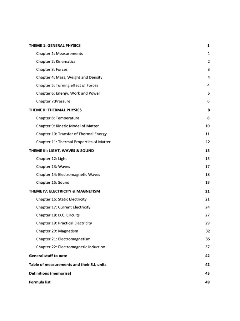 'O' Level Physics Complete | PDF