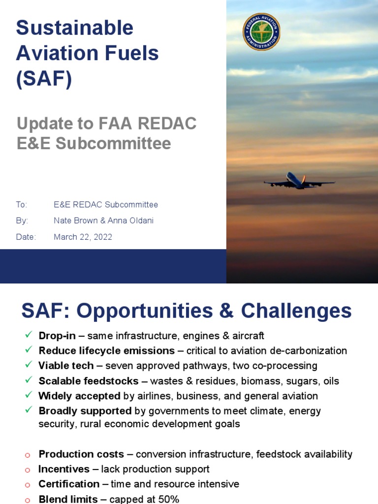 Saf Update Faa | Download Free PDF | Life Cycle Assessment | Renewable ...