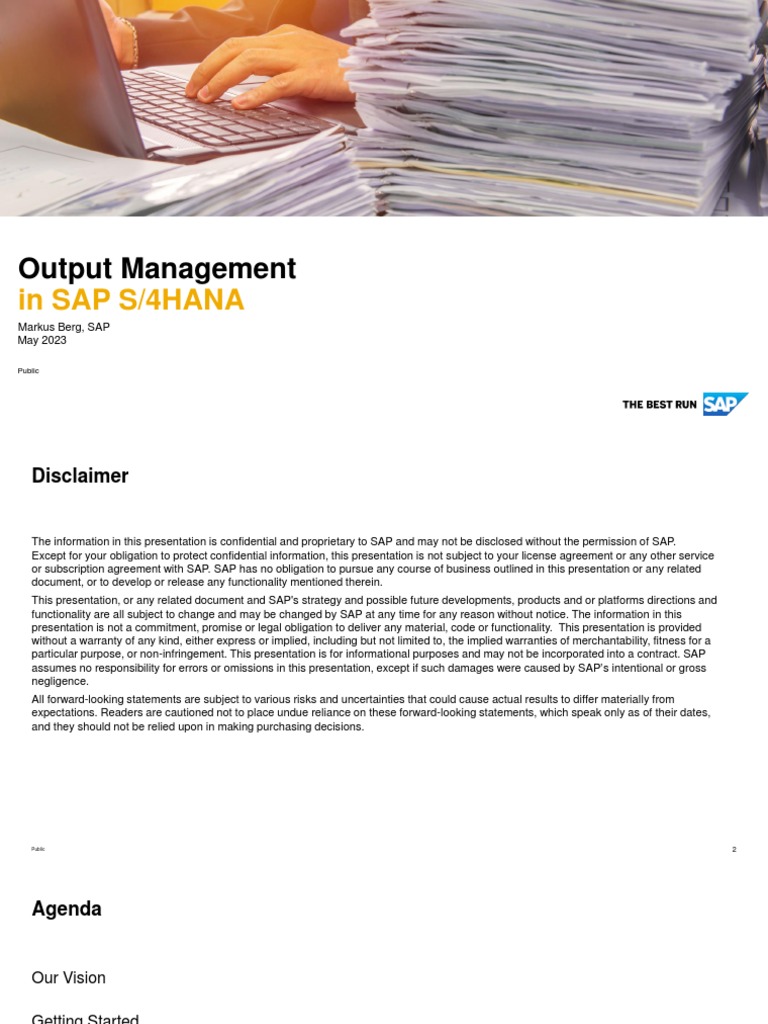 Output Management in SAP S - 4HANA | PDF | Electronic Data Interchange ...