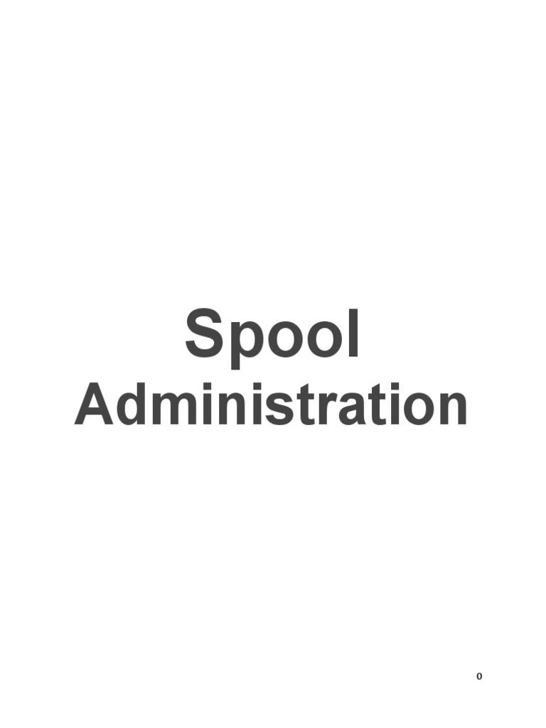 Spool Administration | PDF | Printer (Computing) | Icon (Computing)