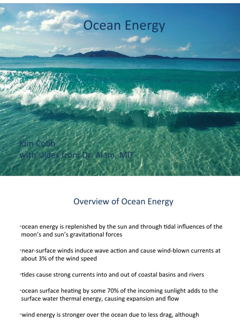 Chapter 10 Ocean-Energy | PDF | Watt | Oceans
