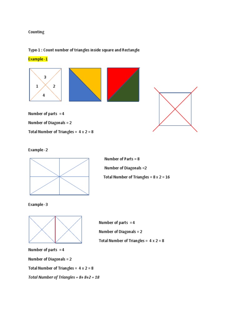 Counting Notes | PDF | Triangle | Mathematical Objects