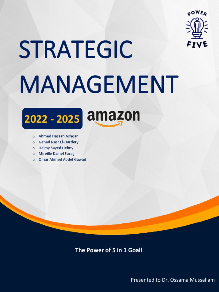 Amazon Strategic Management 2022-2025 | PDF | E Commerce | Walmart