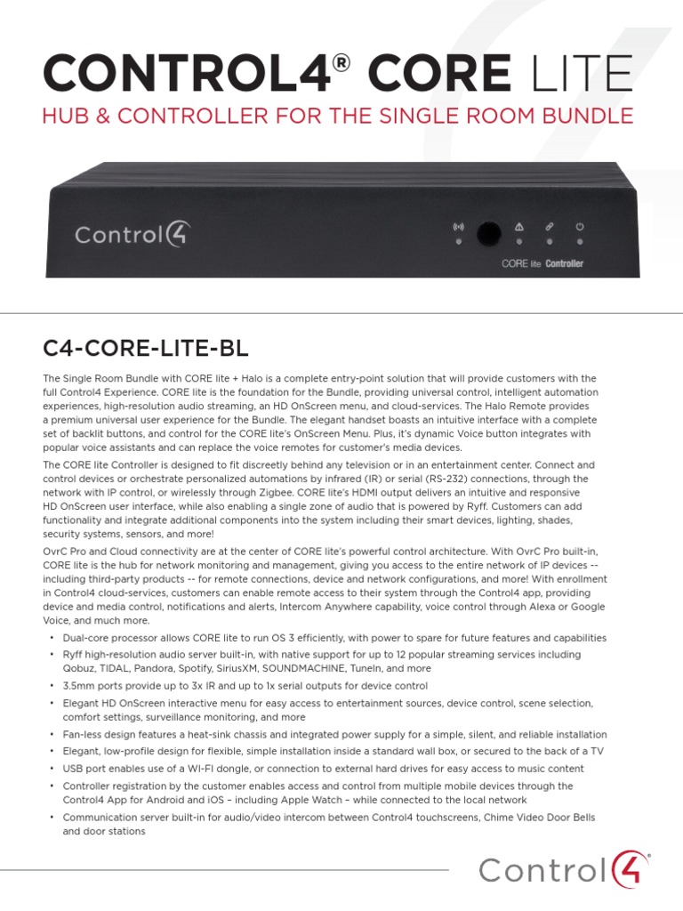 Core Lite Data Sheet Rev A | PDF | Cloud Computing | Digital Technology