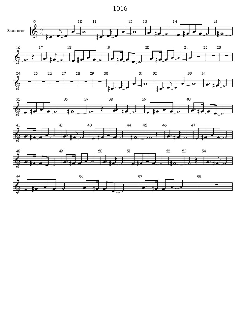 1 - 1016 Saxo Tenor Guia | PDF