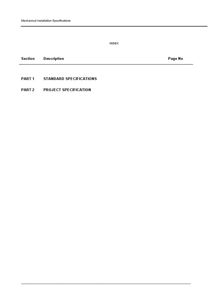 Mechanical Installations Specifications | Download Free PDF ...