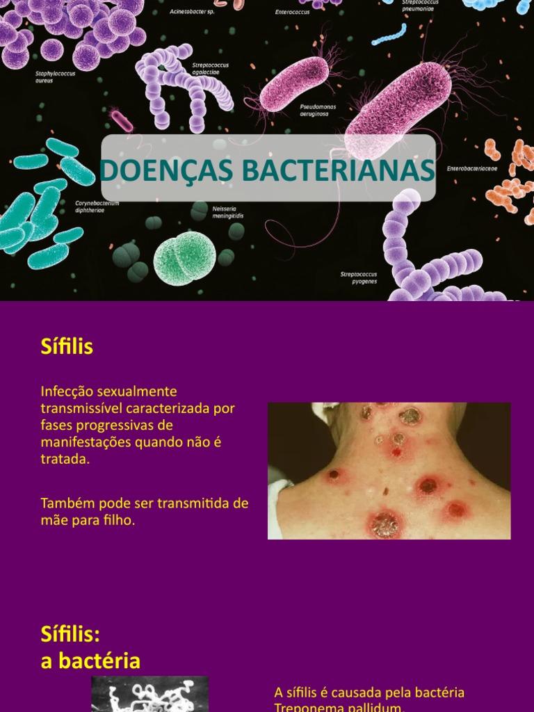 Doenças Bacterianas | PDF | Cólera | Lepra