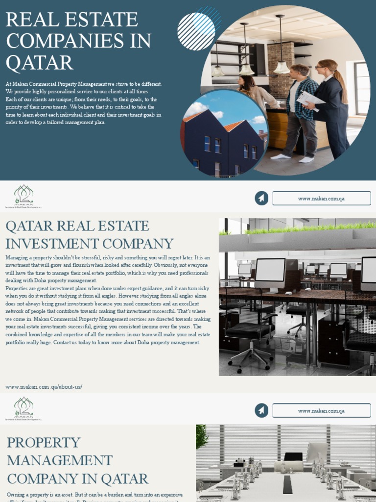 Real Estate Companies in Qatar | PDF | Lease | Leasehold Estate