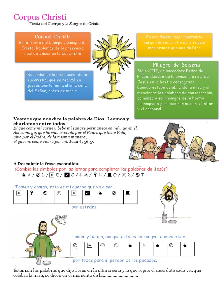 Corpus Christi (Niños) | PDF | eucaristía | Panes