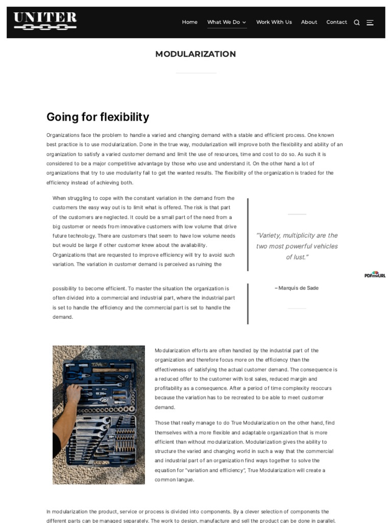 Uniter | PDF | Modularity | Demand