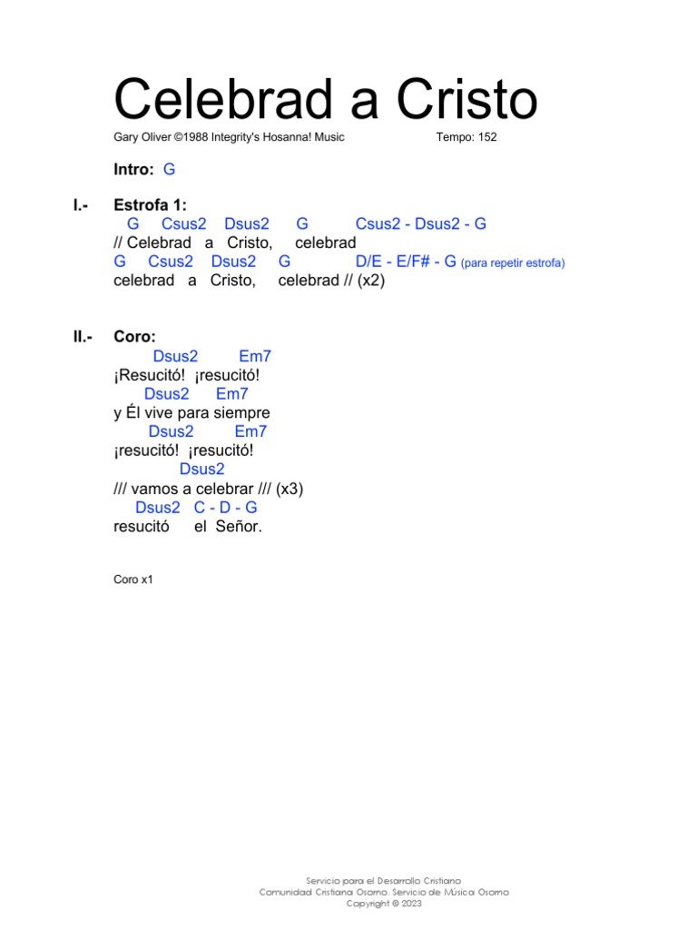 Celebrad A Cristo | PDF