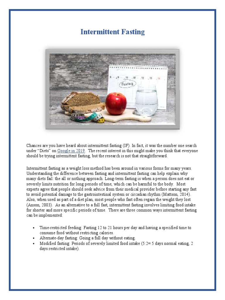 February Intermittent Fasting | PDF | Dieting | Intermittent Fasting
