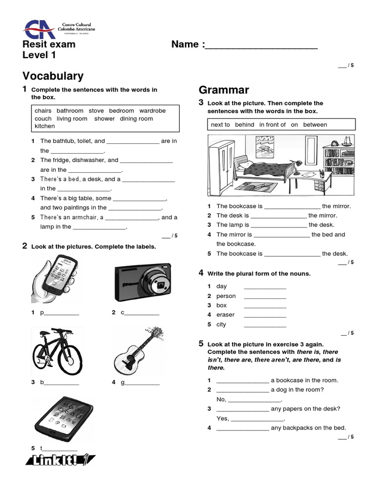 Resit Exam Level | PDF | Interior Design | Grammar