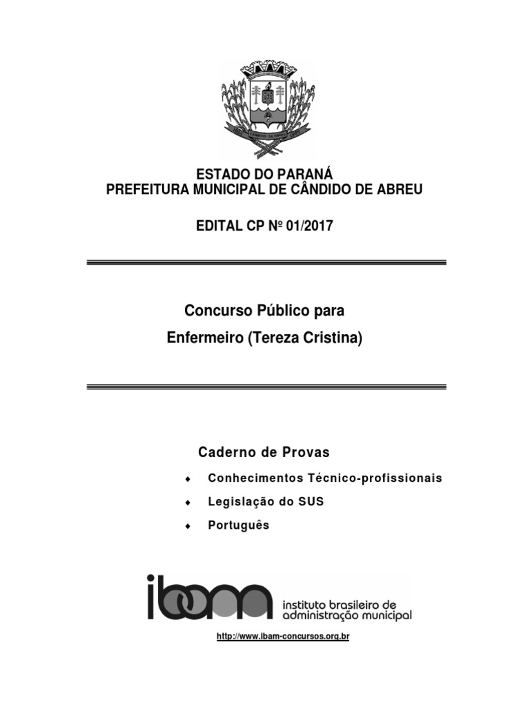 Provas do IBAM para Enfermeiro 2023 | PDF | Conhecimento | Hipertensão