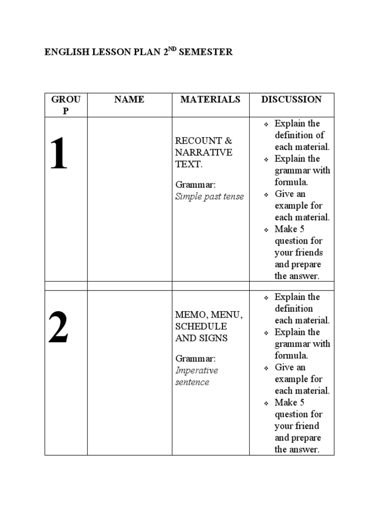 english-lesson-plan-2nd-semester-1-pdf-language-families