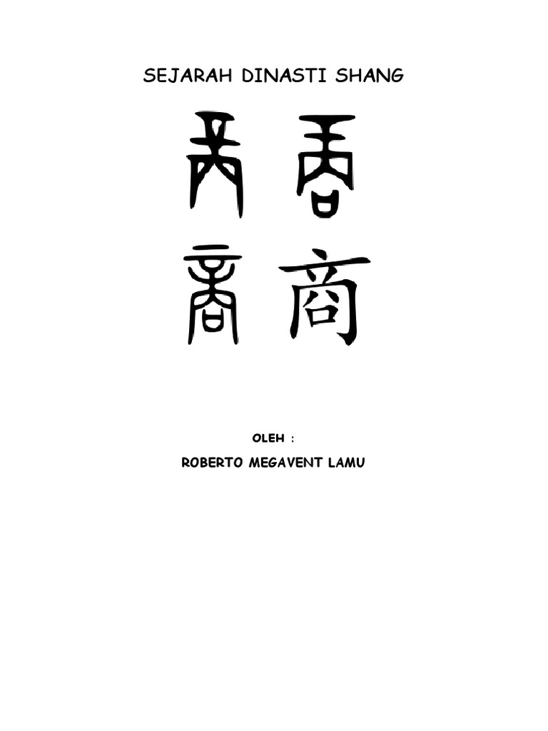 Sejarah Dinasti Shang | PDF