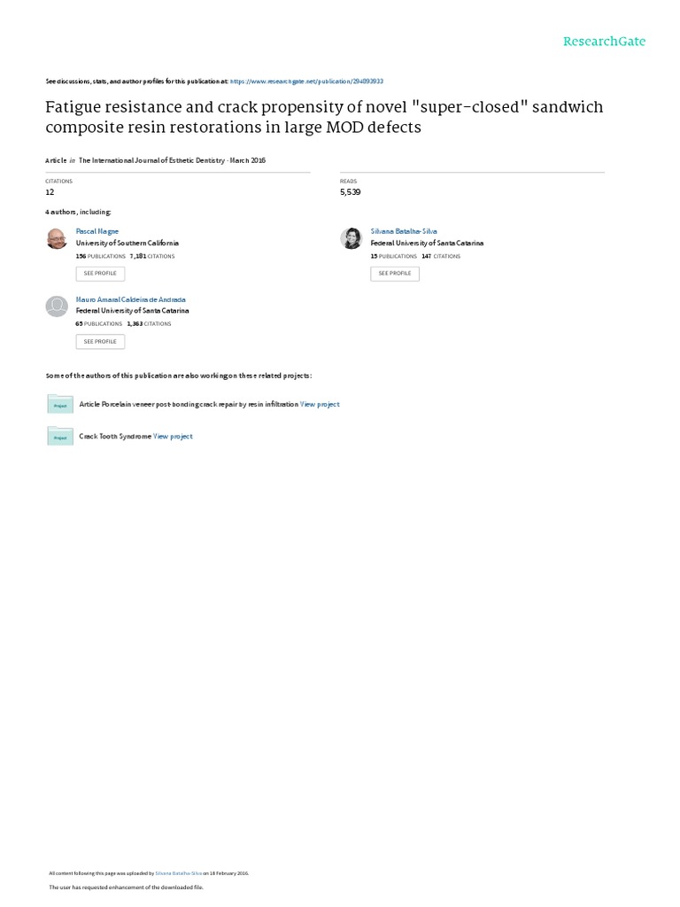 Fatigue Resistance and Crack Propensity of Novel Super-Closed Sandwich ...