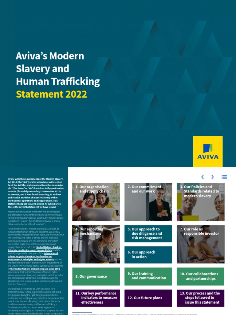 Modern Slavery Statement 2022 | PDF | Employment | Labour Law Modern Slavery Statement 2022 | PDF | Employment | Labour Law