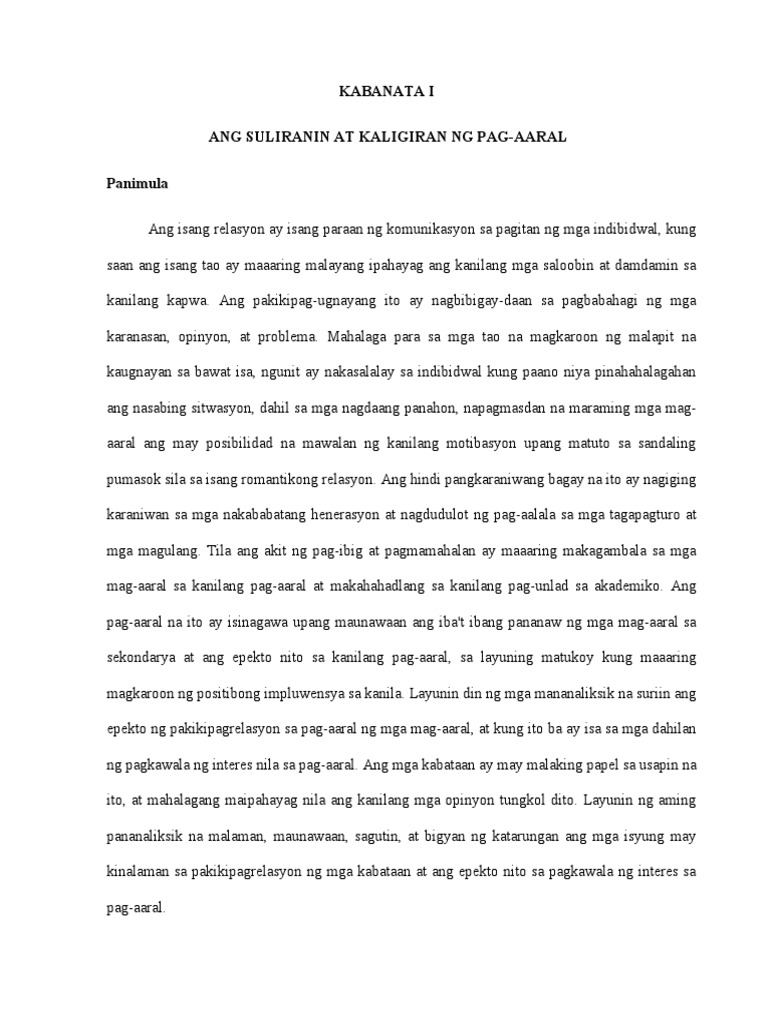 Kabanata I (Group 6) | PDF